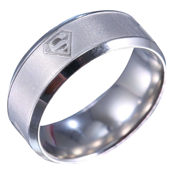 Jewelry | Menwomen Superman Stainless Steel Titanium Ring | Poshmark